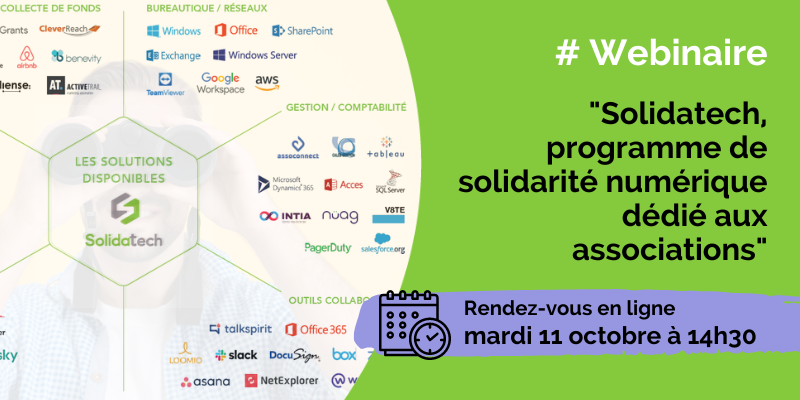 Webinaire : Solidatech, programme de solidarité numérique dédié aux associations | Solidatech